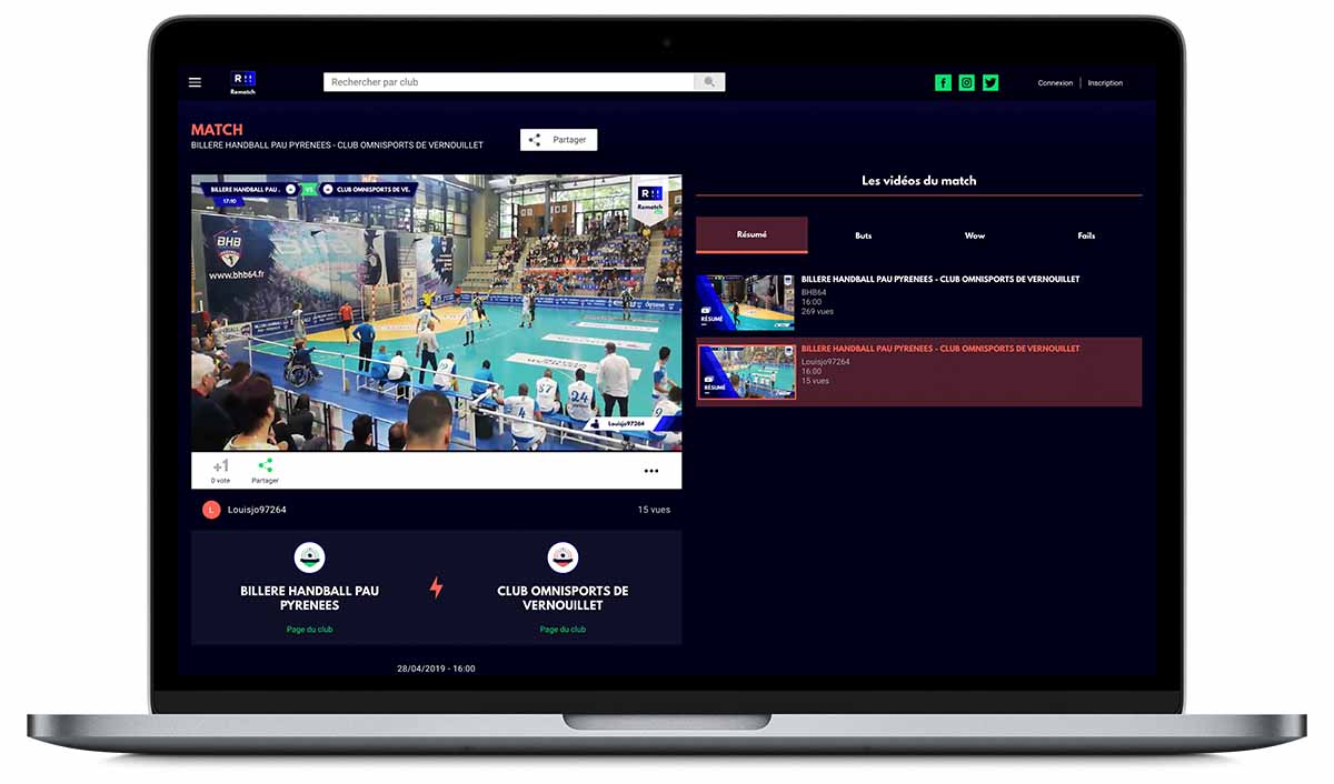 L'application Rematch